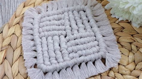 Diymacrame Салфетка под горячее🍵 Урок Макраме для начинающих Youtube