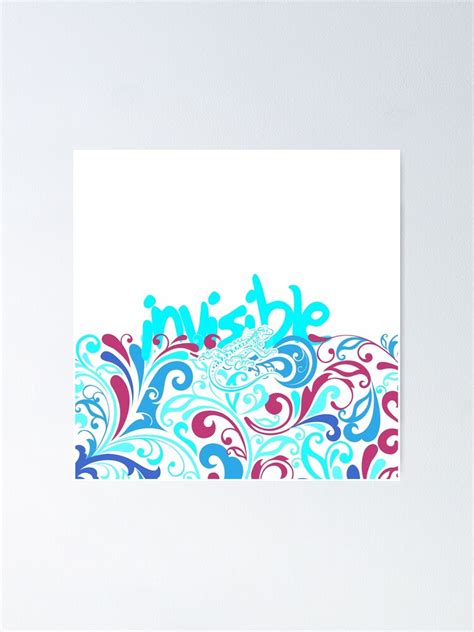 Chameleon Becomes Invisible Poster For Sale By Zombie Eyes Redbubble
