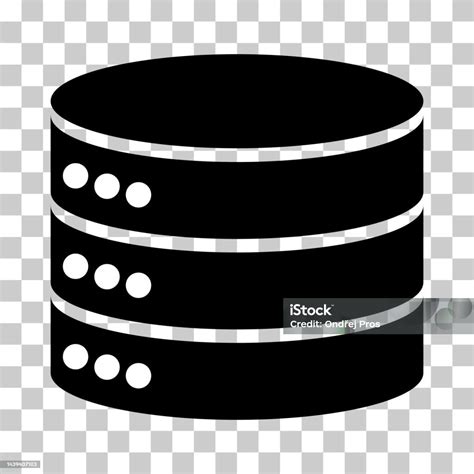 Database Storage Icon Internet Network Server Cloud Data Symbol Connection System Vector