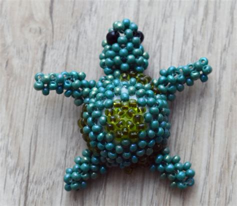 Beading Pattern Turtle Easy Beading Tutorial How To Make Etsy
