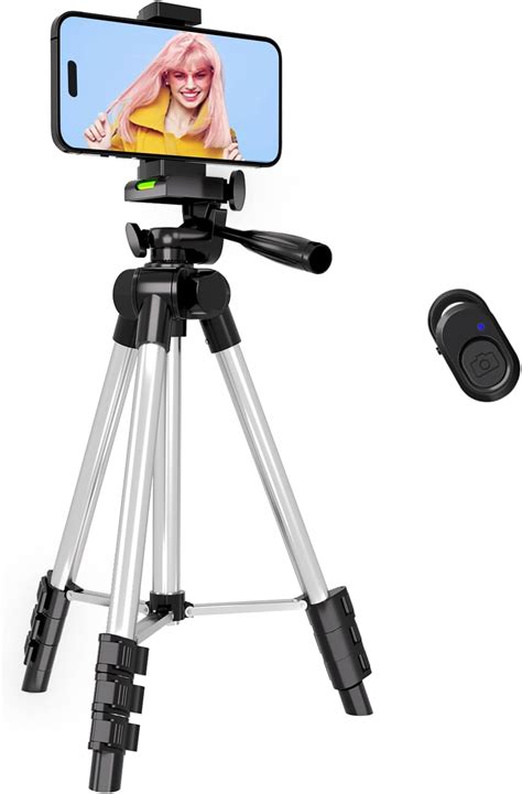 Phone Tripod Lusweimi 44 Inch Iphone Tripod With Phone Holder Mount