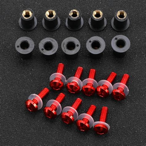 Для Honda Vtx1300 Vt250 Vt1100 Vt600 Vt750 Vt 750 Shadow 10 шт мотоцикл 5 мм крепежные гайки