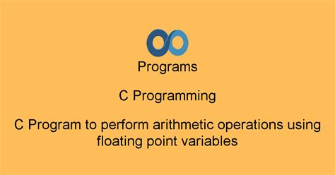 Oodlescoop C Programming Programs C Program To Perform Arithmetic