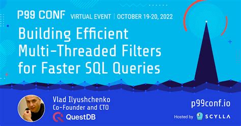 P99conf On Twitter Questdbs Cto Ilyusvl Will Share How They Optimized Their Database
