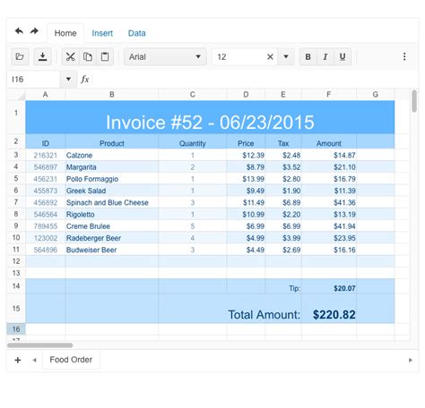 React Spreadsheet Kendoreact Ui Library