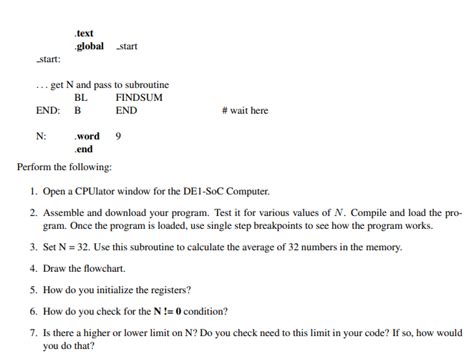 Solved You Are To Write An Arm Assembly Language Subroutine