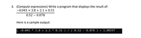 Solved Compute Expressions ﻿write A C ﻿program That