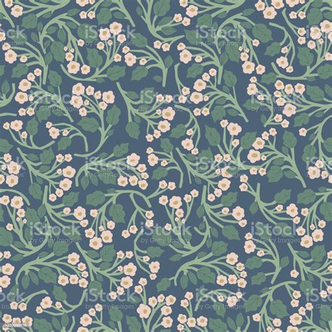 손으로 그린 꽃 잎 가지 일러스트레이션 모티프 매끄러운 반복 패턴 식물상 아트워크 디지털 파일 패션 홈 데코 프린트 직물 직물