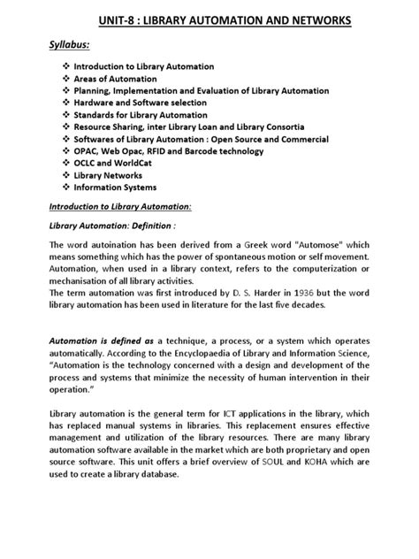 Unit 8 Full Nots Final Pdf Libraries Radio Frequency Identification