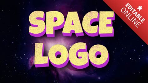 Editable 3d Space Text Effect Font Generator