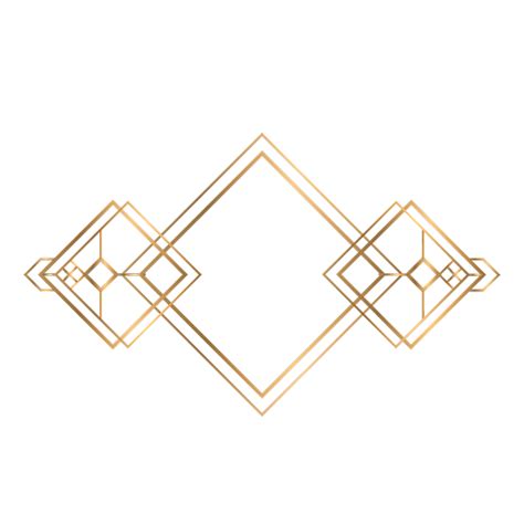 盖茨比香槟金欧式复古字母边框纹理免抠图案 AI矢量 174