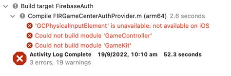Cannot Build GameKit With Xcode 14 1 Beta Issue 10231 Firebase