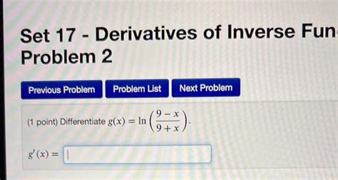 solved set 17 derivatives of inverse fun problem 2 1