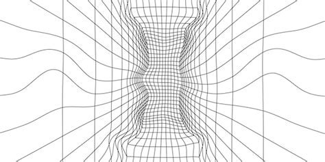 흰색 배경 디지털 원근 그리드 벡터 일러스트 레이 션에 3d 미래 물결 모양의 와이어 프레임 룸 프리미엄 벡터