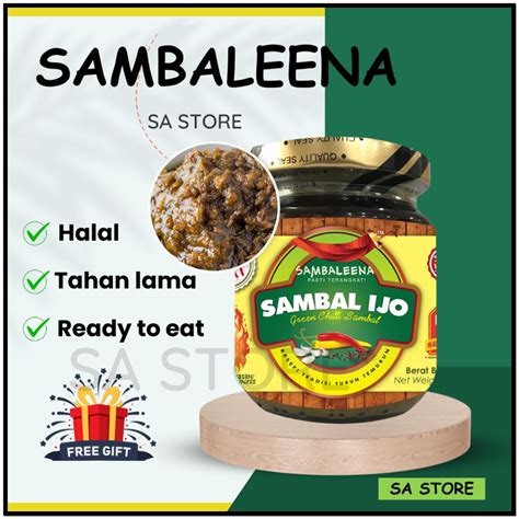 Sambaleena Sambal Ijo Sambal Hijau 150g Shopee Malaysia