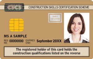 Types Of CSCS Cards SB Skills Solutions