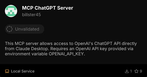 mcp chatgpt server mcp servers · lobehub