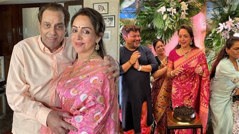 Hema Malini Shares Glimpses From Her 74th Birthday Celebration Check Out