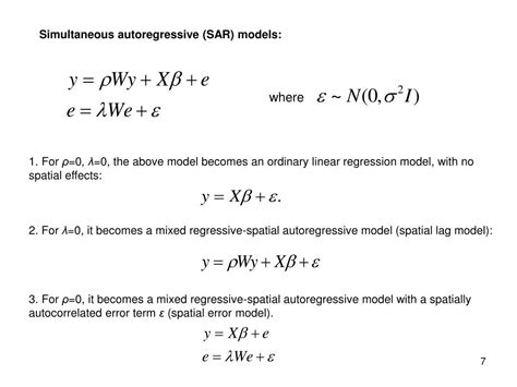 Ppt Spatial Autoregressive Models Powerpoint Presentation Free Download Id1873209