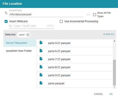 Configuring A Csv Or Parquet Source For Incremental Processing