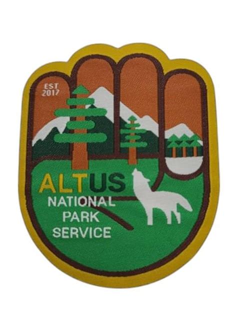 Altus National Park Service Woven Patch Official Emblem Souvenir For Outdoor Enthusiasts Etsy