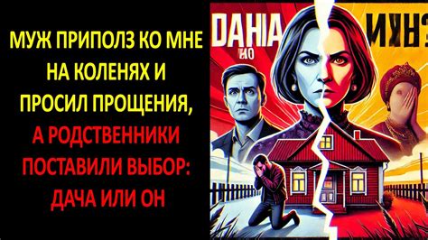 Муж приполз ко мне на коленях и просил прощения а родственники поставили выбор дача или он