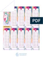 Tablas De Multiplicar De Snoopy 1 12 Pdf
