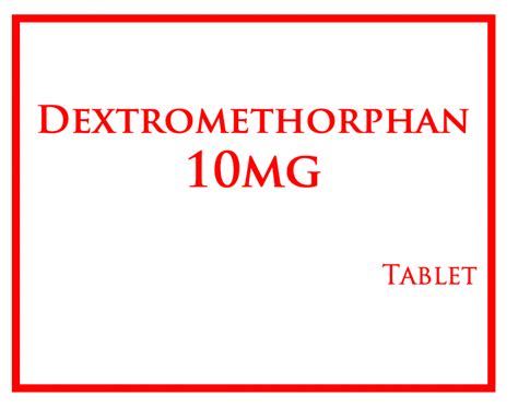 Dextromethorphan 10mg Tablet Alphaline Health Ser