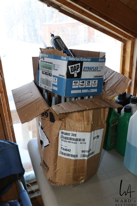 Selection Of Assorted Caulking And Adhesives