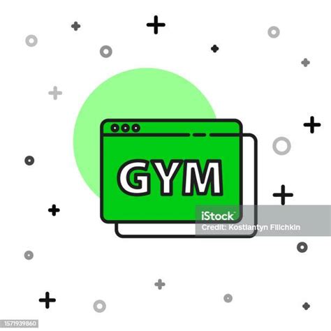 채워진 개요 온라인 피트니스 및 훈련 아이콘은 흰색 배경에 분리되어 있습니다 벡터 Brand Name Smart Phone에 대한 스톡 벡터 아트 및 기타 이미지