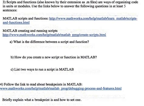 Solved 1 Write The Matlab Code To Ask The User To Enter A