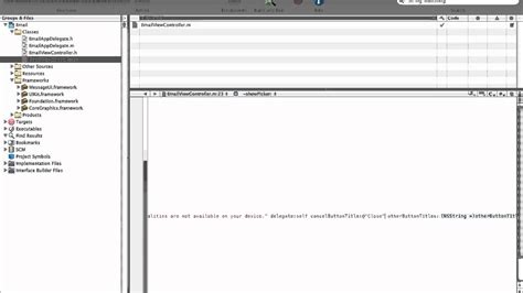 Xcode Tutorial Send Emails Natively Within Your Application Youtube