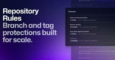 Nuevo Lanzamiento De Github Reglas De Repositorio Para Una Mejor Gestión Del Código