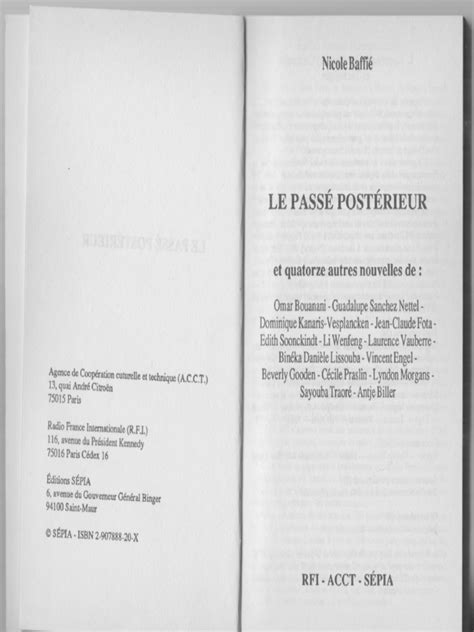 Nettel En Catimini Le Passé Postérieur Pdf