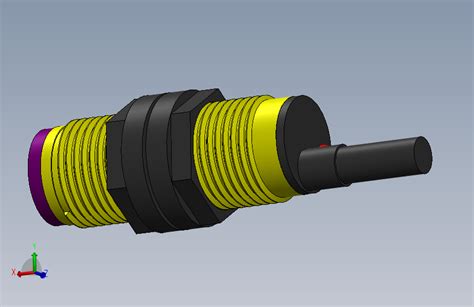 红外线传感器 Solidworks 2024 模型图纸下载 懒石网