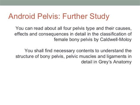 Anatomy Of The Bony Pelvis A Study In Android Structure Ppt