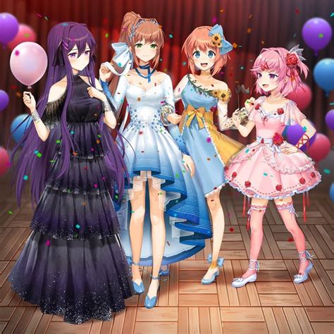 Happy New Year From The Dokis Ddlc Prom Doki Doki Literature Club