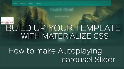 How To Make Materialize Css Carousel Slider Autoplay Youtube