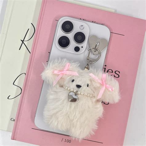 자체제작ෆ고퀄리티 발레코어 핑크 리본 복실복실 버니 인형 키링 에이블리