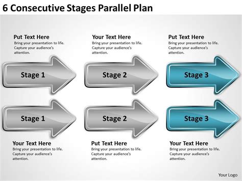 Business Process Flow Chart Stages Parallel Plan Powerpoint Templates PPT Backgrounds For Slides