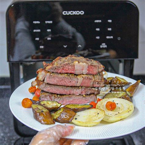 쿠쿠 에어프라이어 편리한 에어프라이어스테이크 온도계 네이버 블로그