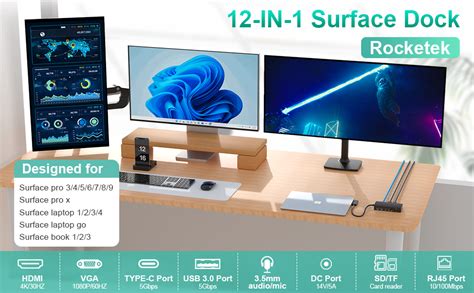 Mua Surface Dock Surface Docking Station Microsoft Surface Triple Display 2 Hdmi 4k Vga Dock