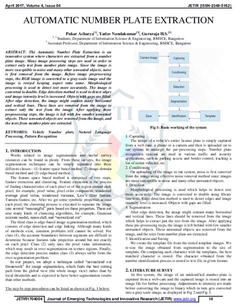 Pdf Automatic Number Plate Extraction Pukar Acharya
