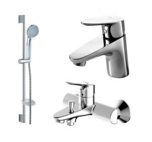 Смесители Bravat Eco F00313C комплект для ванной комнаты, в магазине ...
