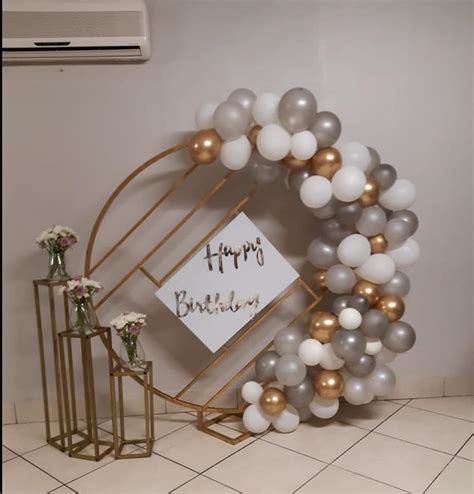Beautiful Balloon Backdrop Setup By Peek A Böö Affairs Facebook