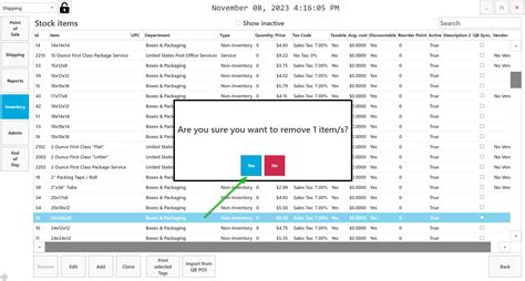 How To Remove Stock Items