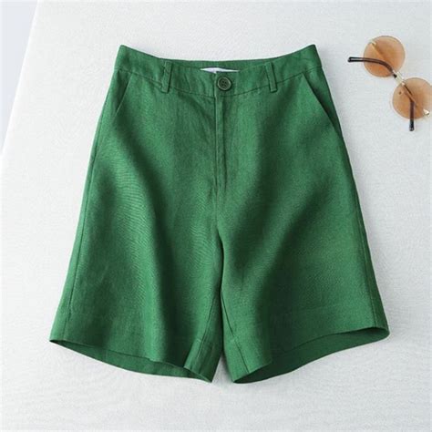 여성 하의 여름바지 7컬러 허리 뒷밴딩 린넨 반바지 썸머룩 심플 편한바지 시원한바지 여성 마바지 면바지 에이블리