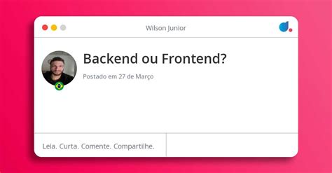 Backend Ou Frontend