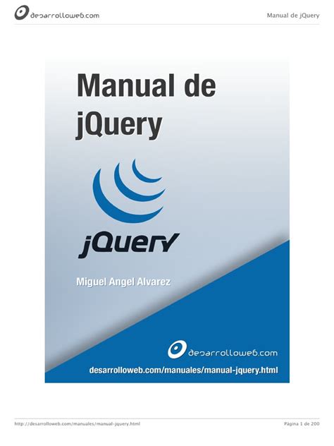 Manual Jquery Pdf Pdf J Query Script Java