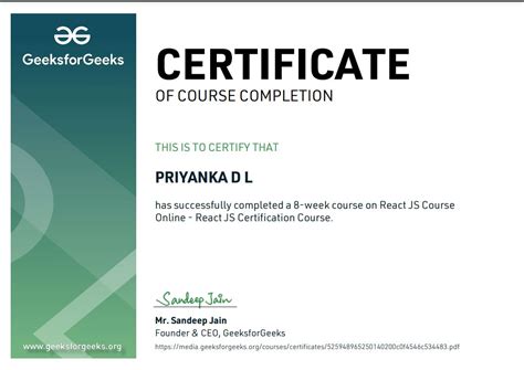 🌟 Officially A React Pro Priyanka Dhinakar